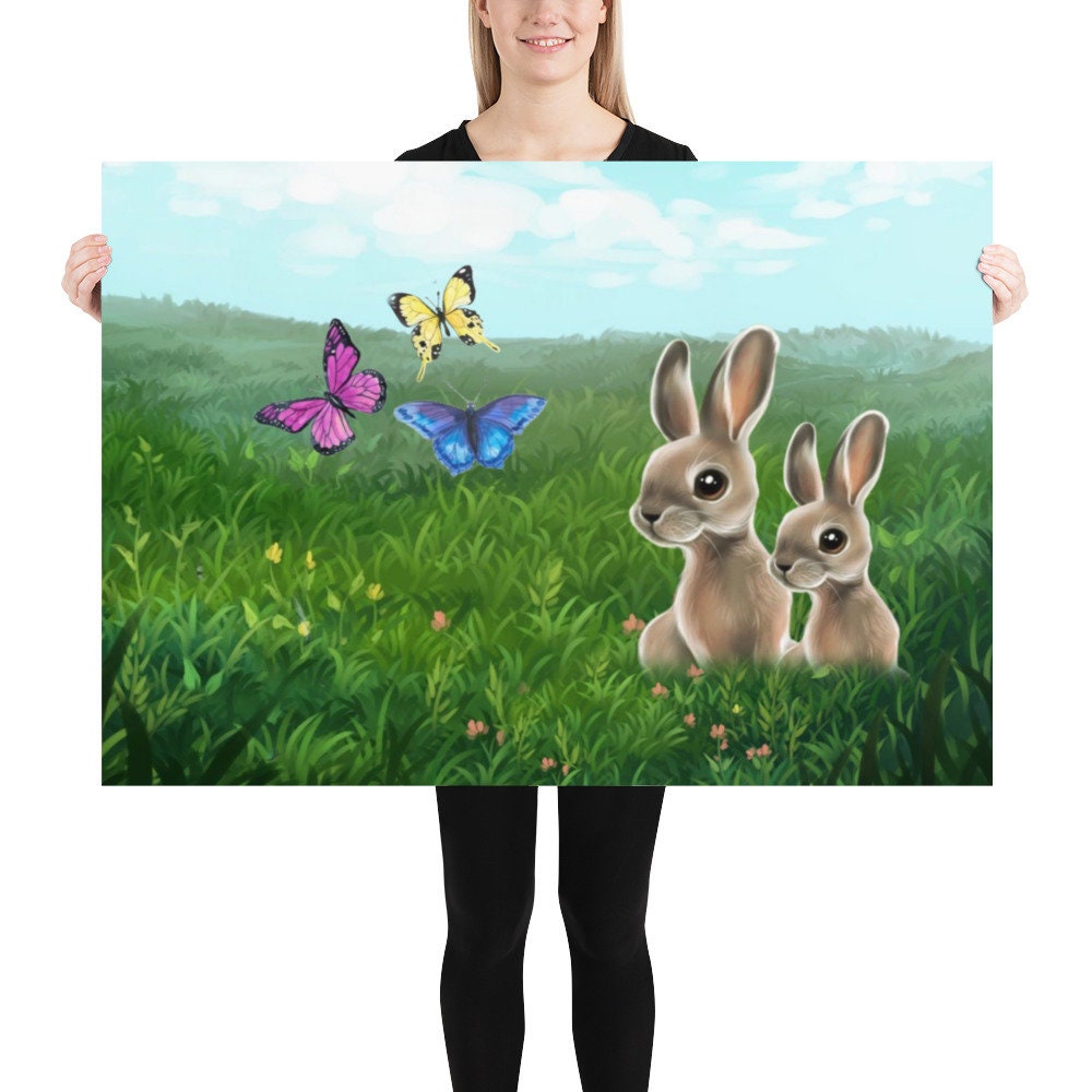 Bunny Poster Rabbit Poster Bunny Lover Poster Bunny Mom Bunny Lover ...