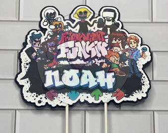 Friday Night Funkin Birthday Cake | Etsy