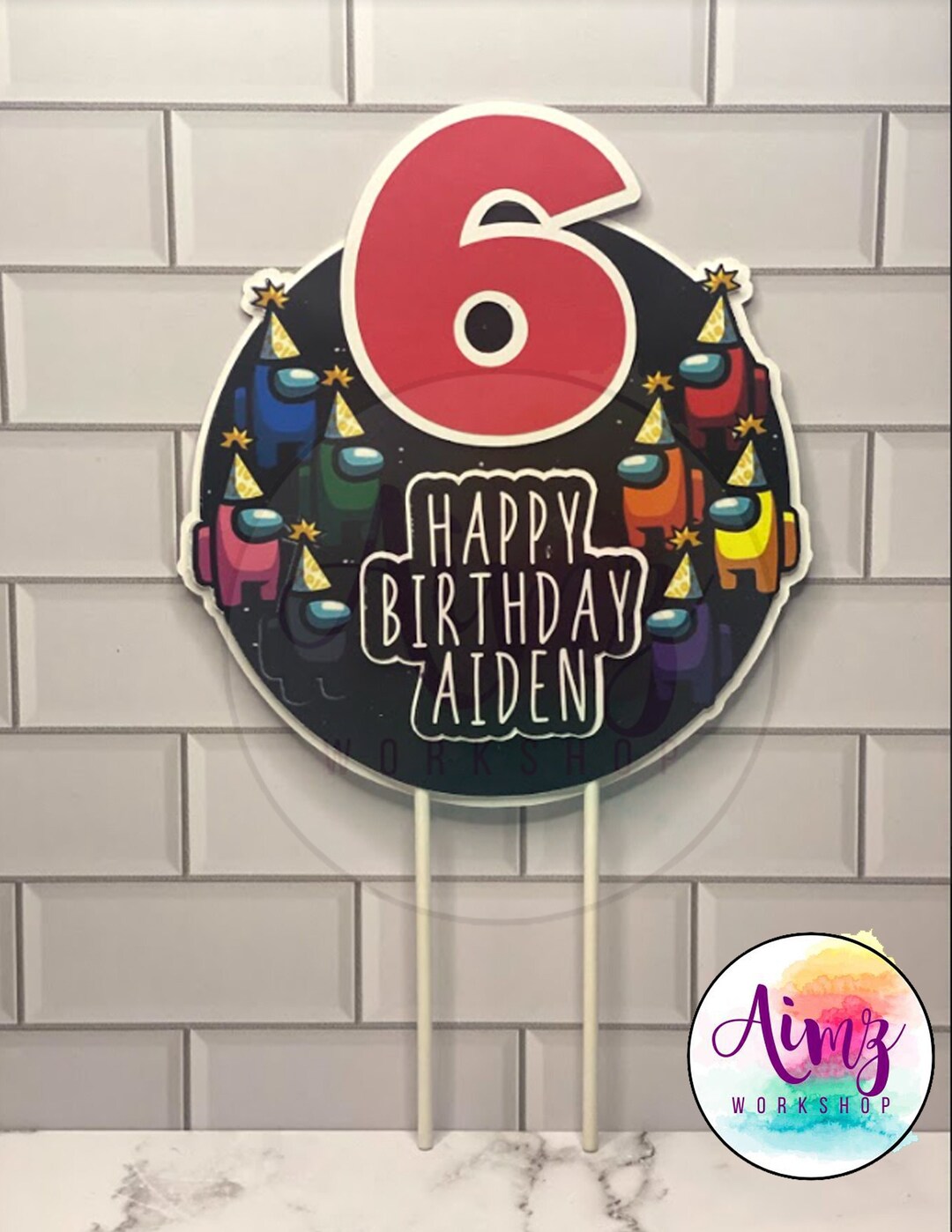 Among Us Cake Topper - Etsy