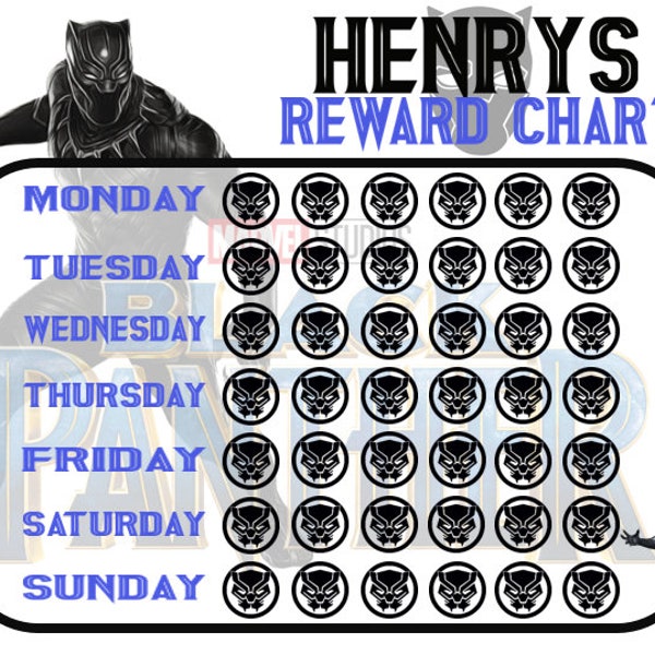 Avengers Reward Chart - Etsy