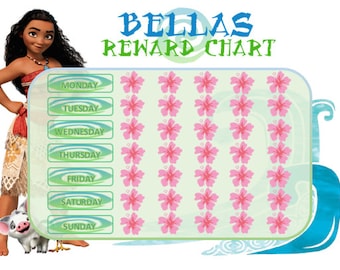 Moana Potty Chart - Etsy New Zealand