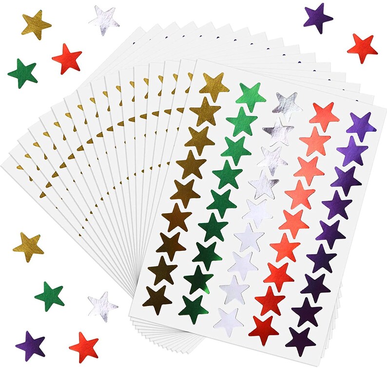 Personalised Kids Reading Star Chart A4 Laminated Poster With Star ...