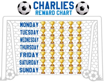 Football Sticker Chart - Etsy