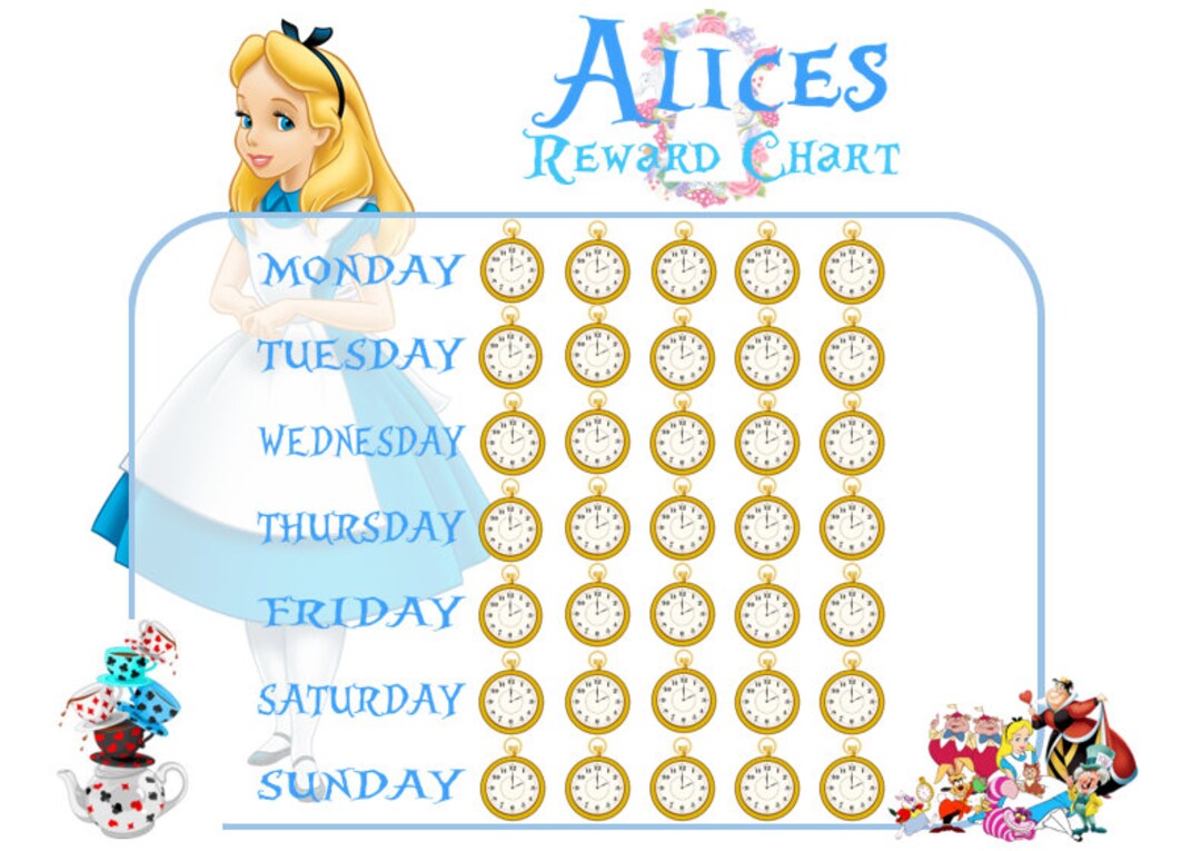 Personalised Alice in Wonderland Mad Hatter Queen of Hearts Princess ...