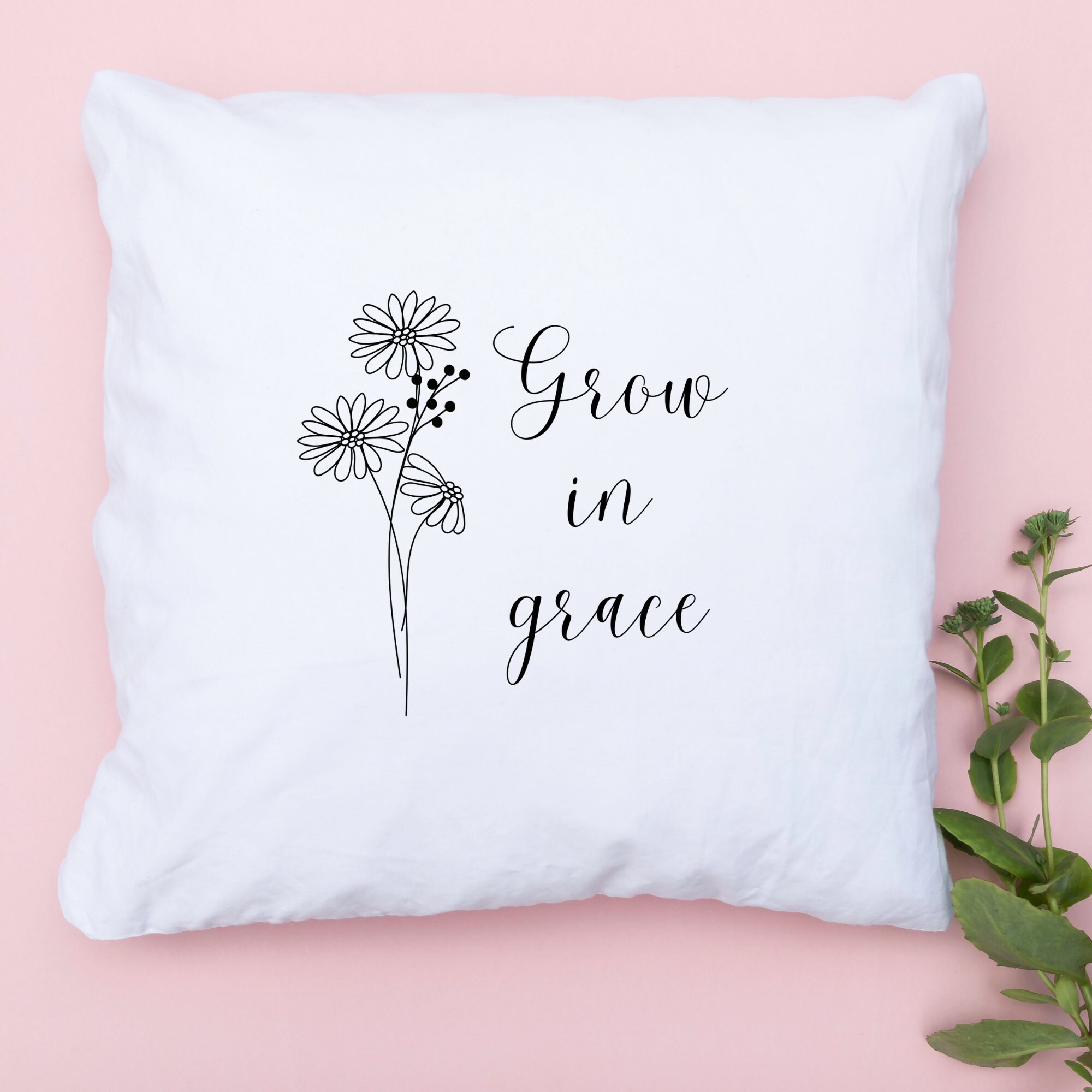 Grow in Grace Embroidery Pattern | Instant Download | Digital ...