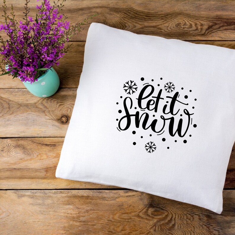 Let It Snow Hand Embroidery Pattern: Winter DIY Hoop Art (PDF Pattern ...