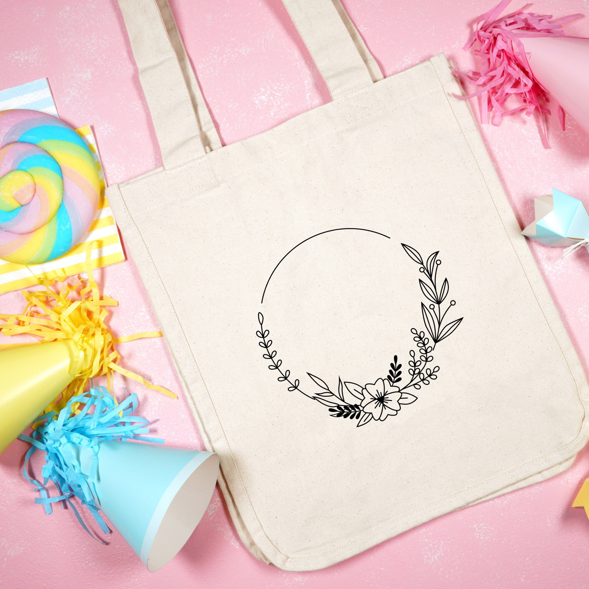 Floral Embroidery Frame Pattern Bundle: DIY Wreath Designs (PDF ...