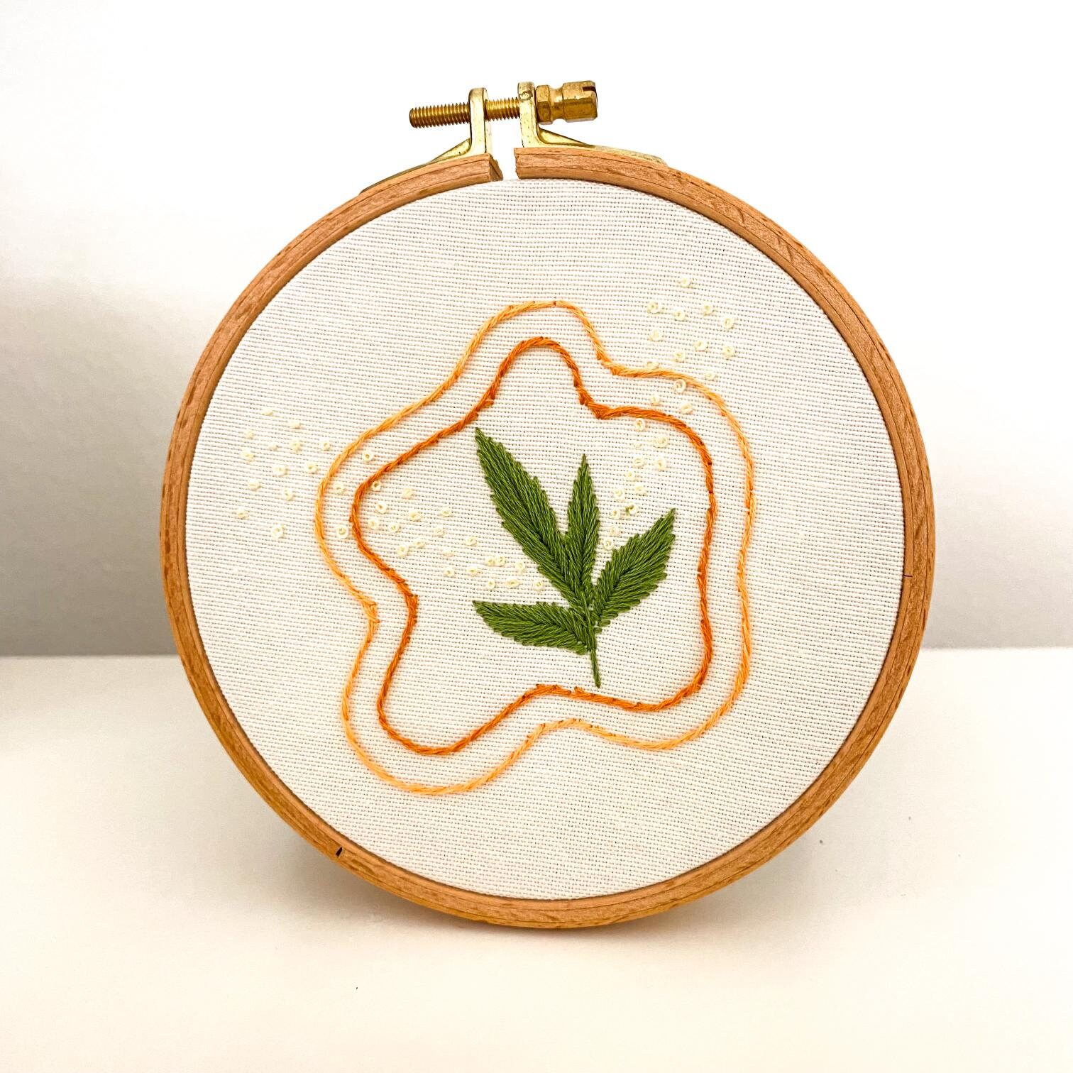 Boho Plant Embroidery Design, Embroidery Template, Boho Hand Embroidery ...