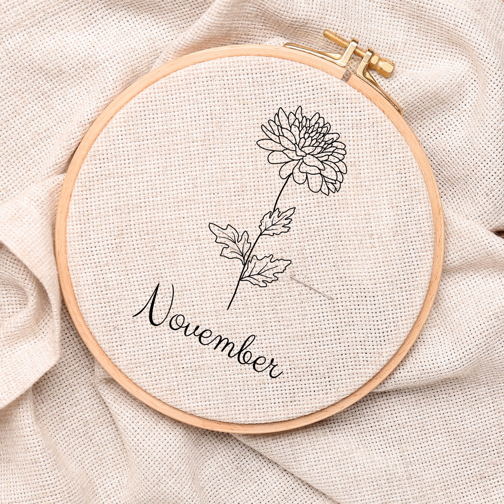 Birth Flowers Embroidery Design Bundle, Instant Download Embroidery PDF ...