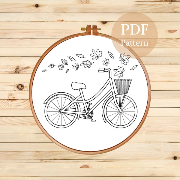 Bicycle Patterns for Embroidery - Etsy