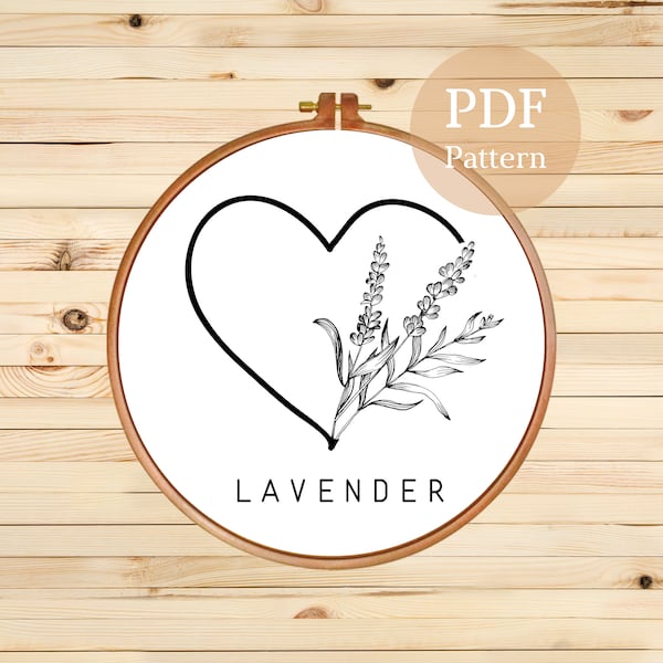 Lavender Hand Embroidery - Etsy