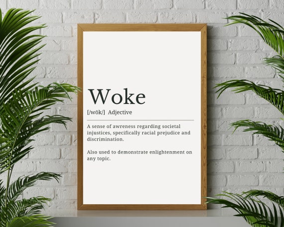 Woke Definition Wall Art Black Culture Definition Wall Art - Etsy