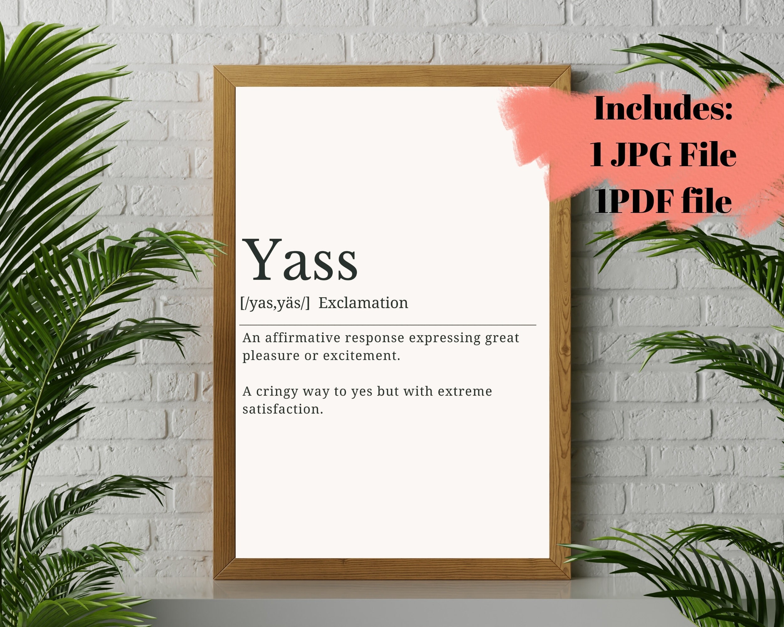 Yass Definition Wall Art | Black Culture Definition Wall Art ...