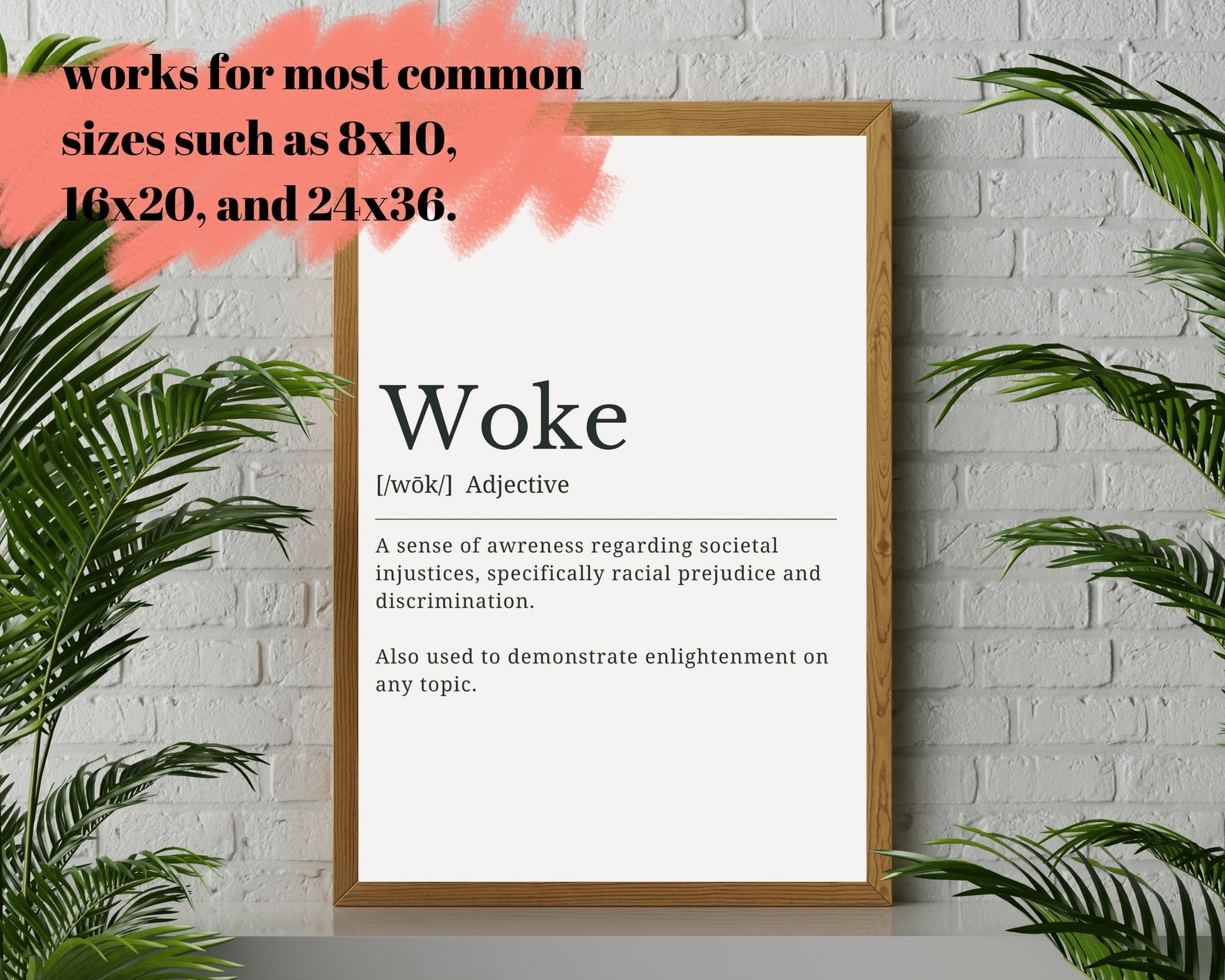 Woke Definition Wall Art Black Culture Definition Wall Art - Etsy