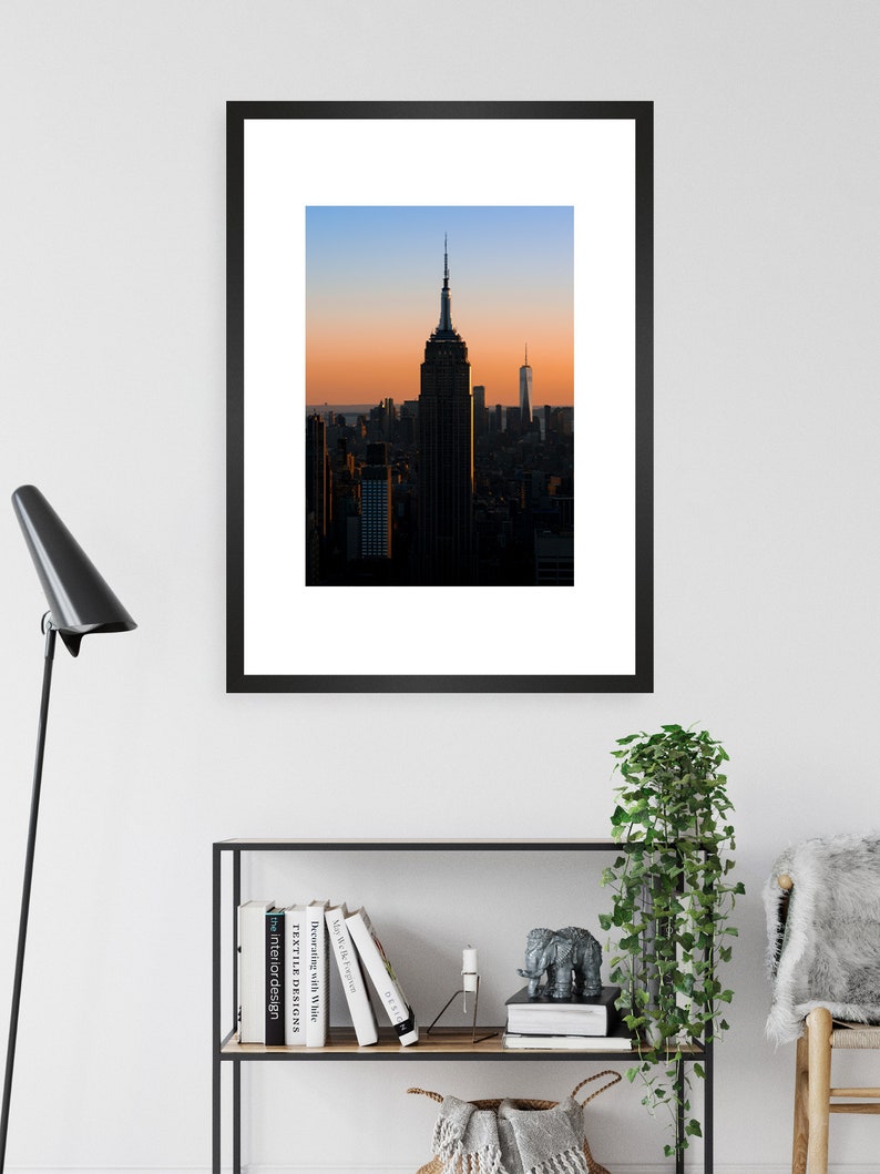 Empire State Building Golden Hour - Etsy