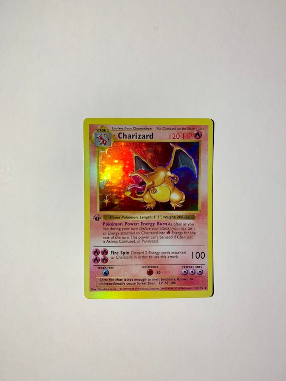 Shadowless Charizard Difference