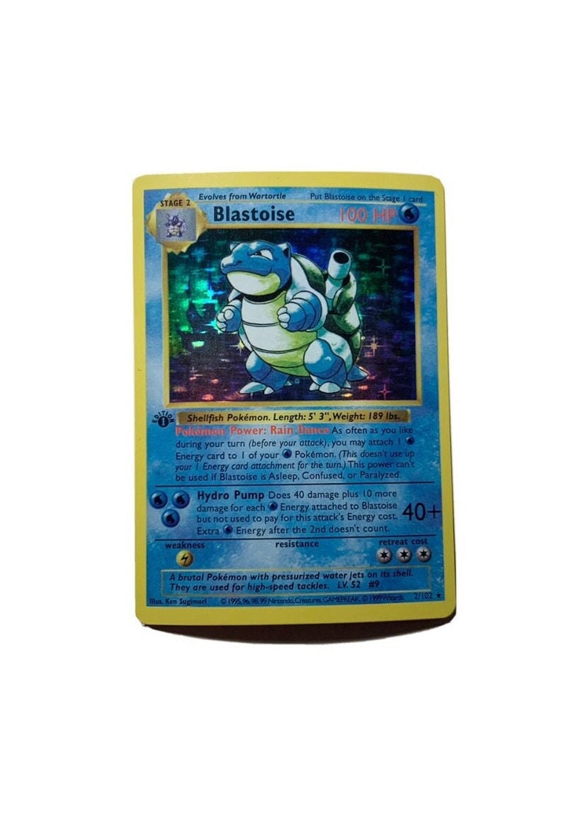Blastoise 1st Edition Shadowless Holo Base Set 2102 Holy Grail ...