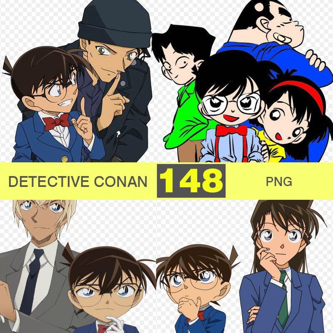 148 Detective Conan PNG Free Cutout Pictures, Anime Characters, Hand ...