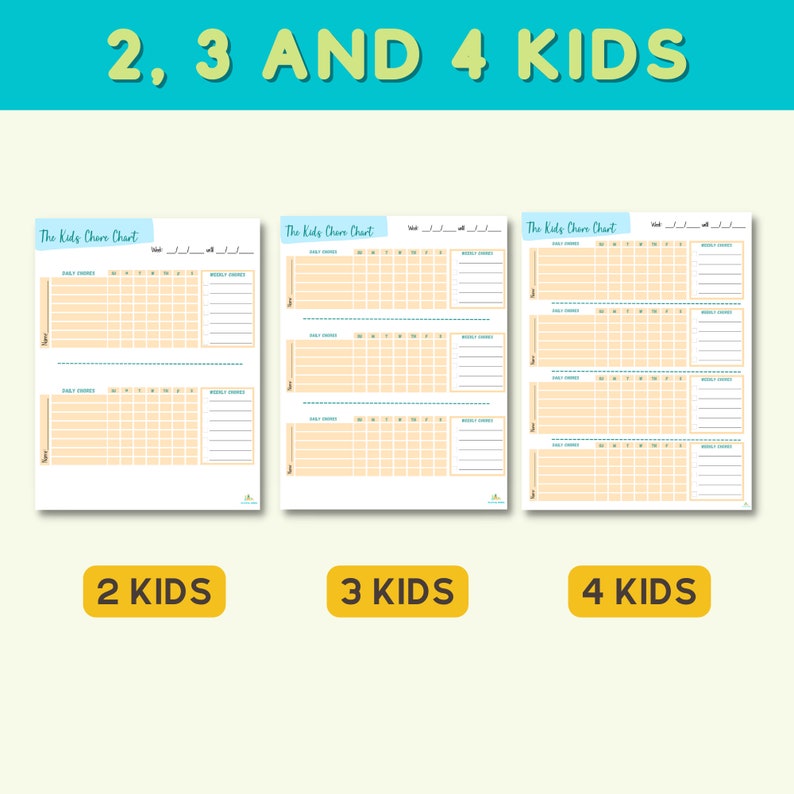 School Counselor Chore Chart for Kids Family Chore Chart Printable ...