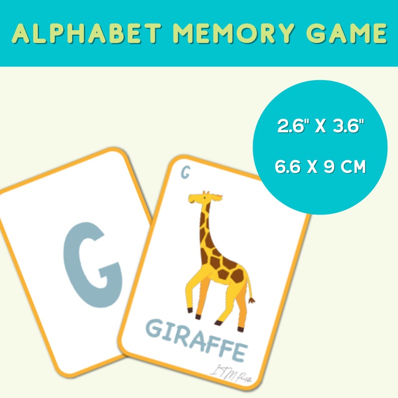 Alphabet Memory Game | Alphabet Matching Game | Montessori Flash Cards ...