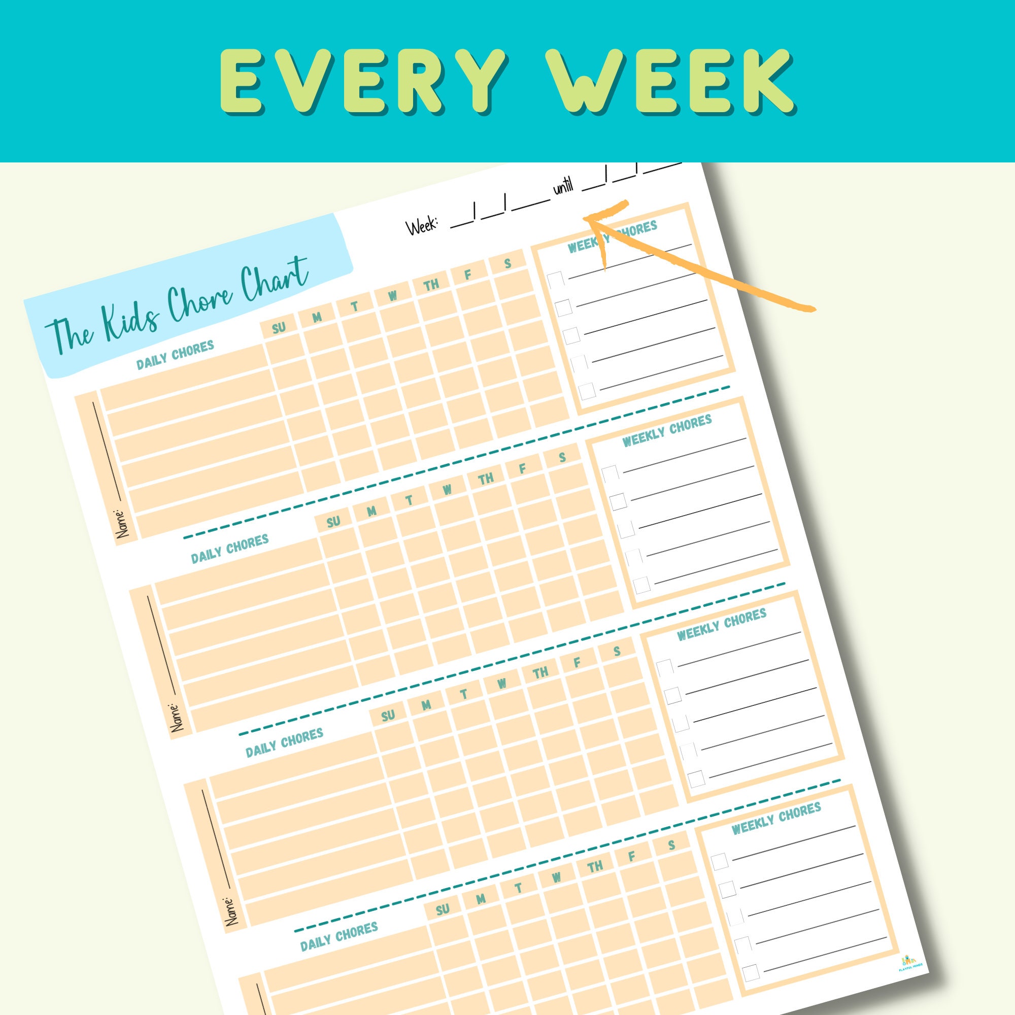 School Counselor Chore Chart for Kids Family Chore Chart Printable ...