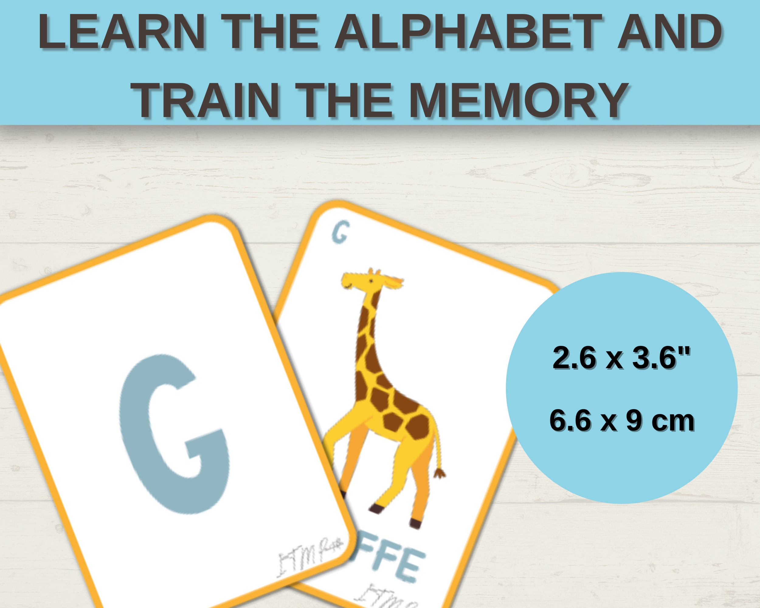 Flash Cards for Kids Alphabet Matching Game Memory Game - Etsy