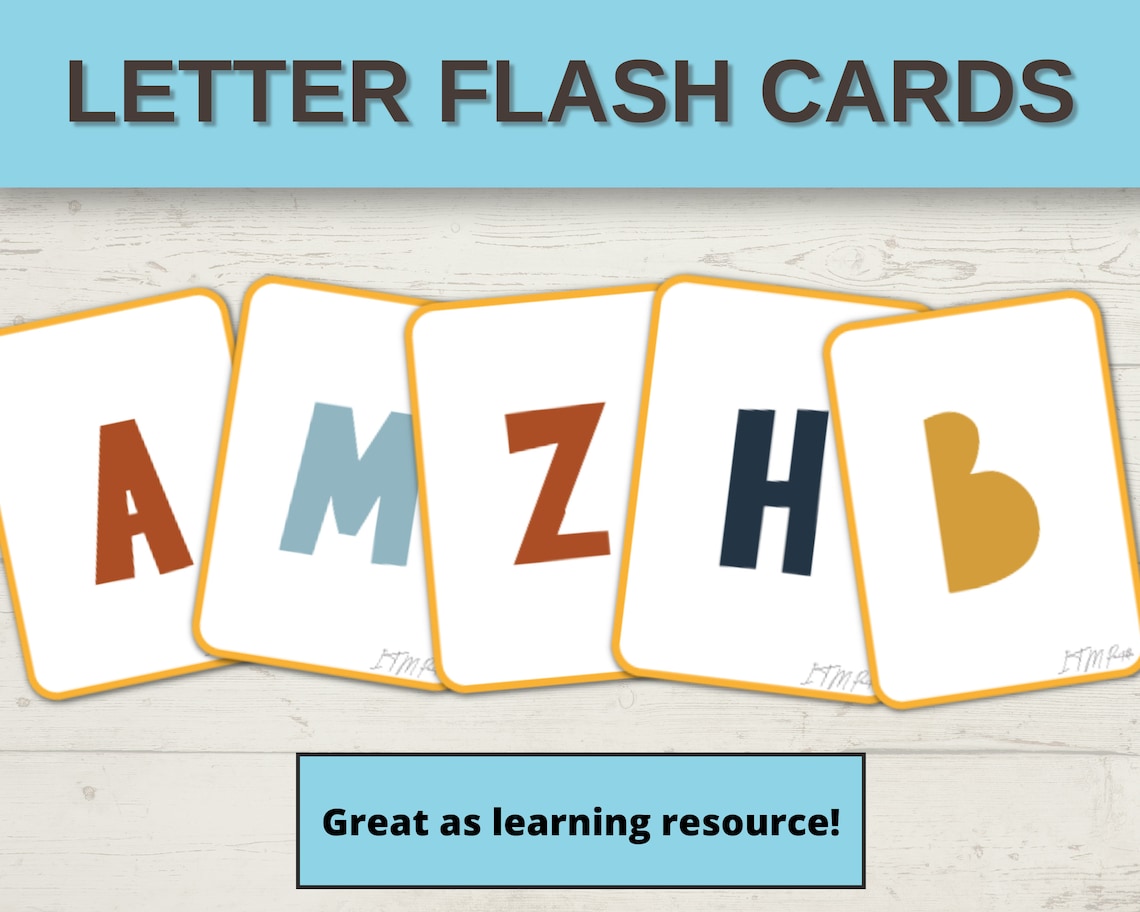 Flash Cards for Kids Alphabet Matching Game Memory Game - Etsy