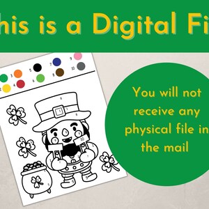 St. Patrick's Day Activity for Kids Color by Number - Etsy