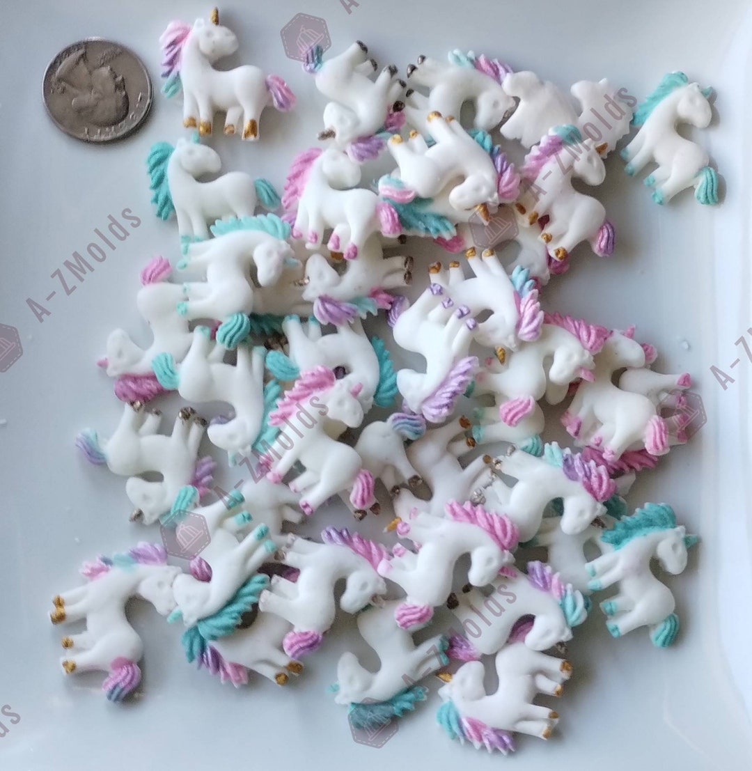Unicorn Sprinkle Mix Candy/ Fondant Figures - Etsy