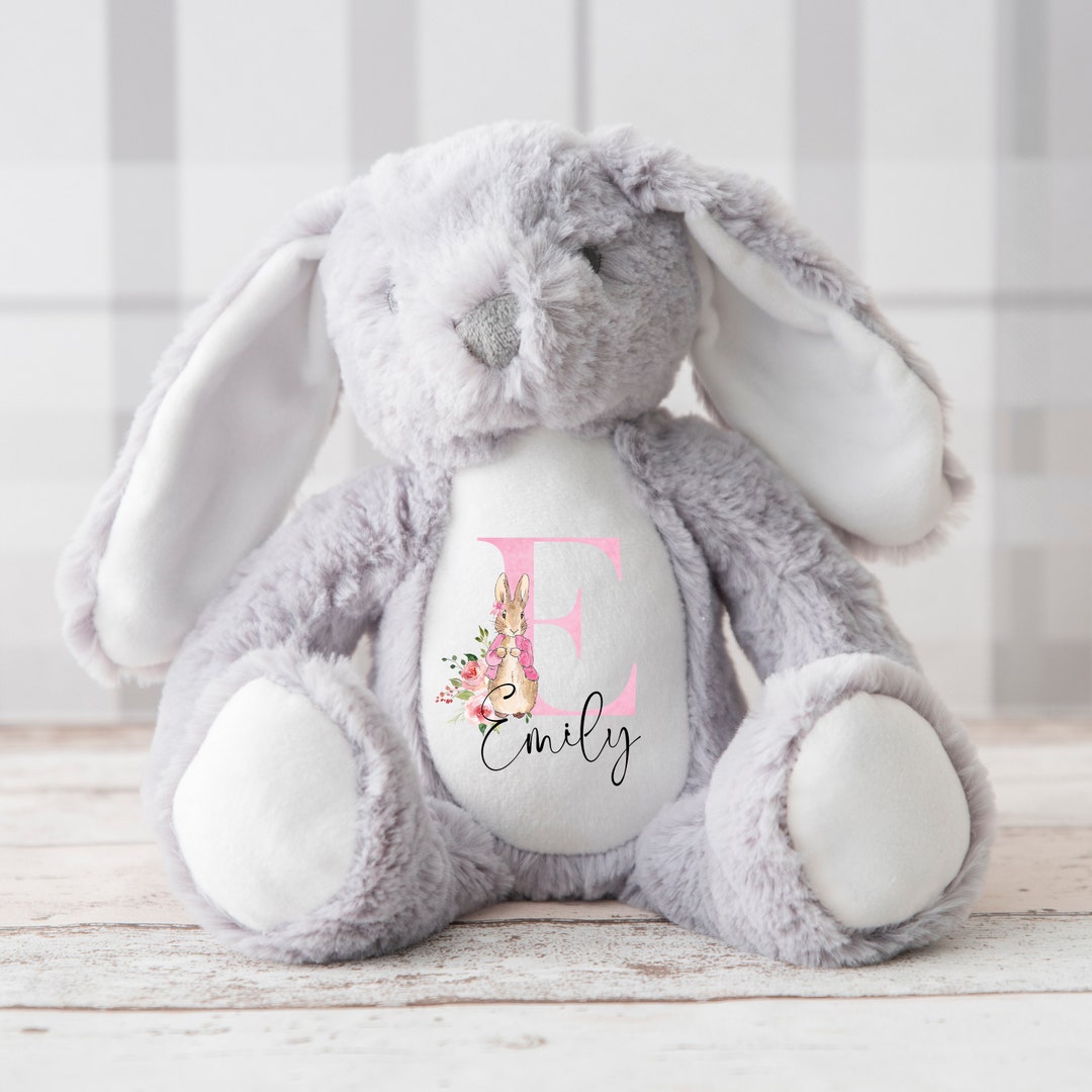 Personalised Bunny Rabbit, Peter Rabbit New Baby Gift, Personalised ...