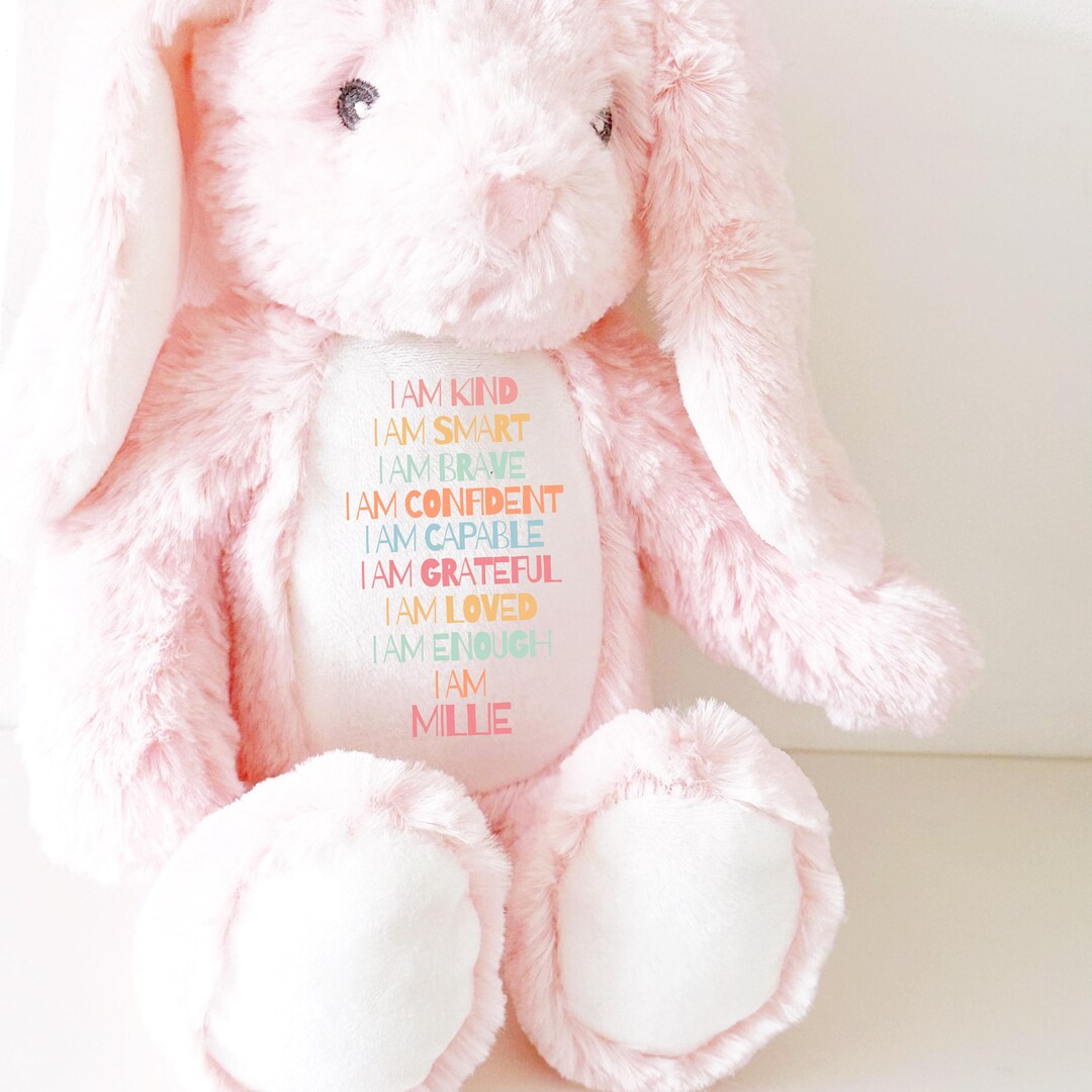 Personalised Bunny Rabbit I Am Kind, Gifts for Girls and Boys ...