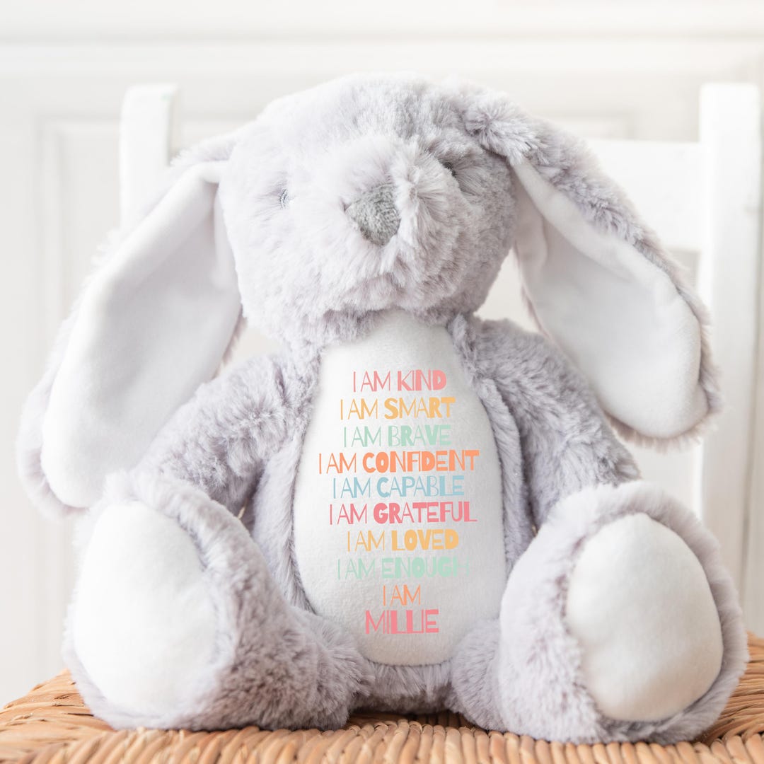 Personalised Bunny Rabbit I Am Kind, Gifts for Girls and Boys ...