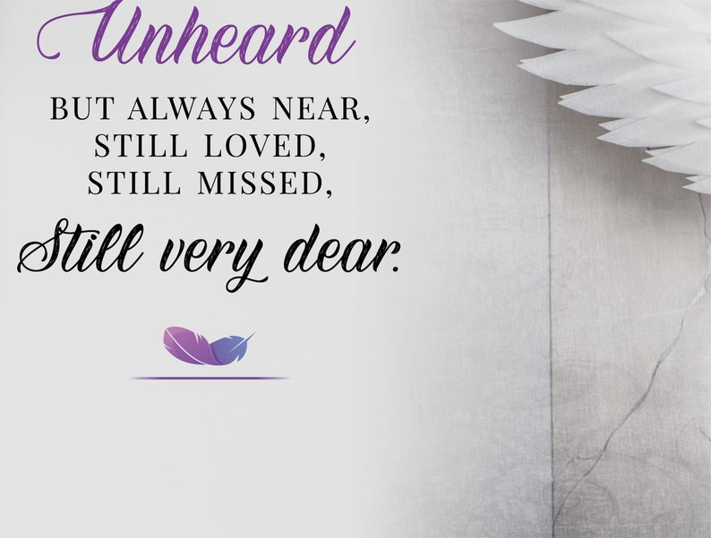 Memorial Quote Print, Printable Poem Memorial, Those We Love, in Memory ...