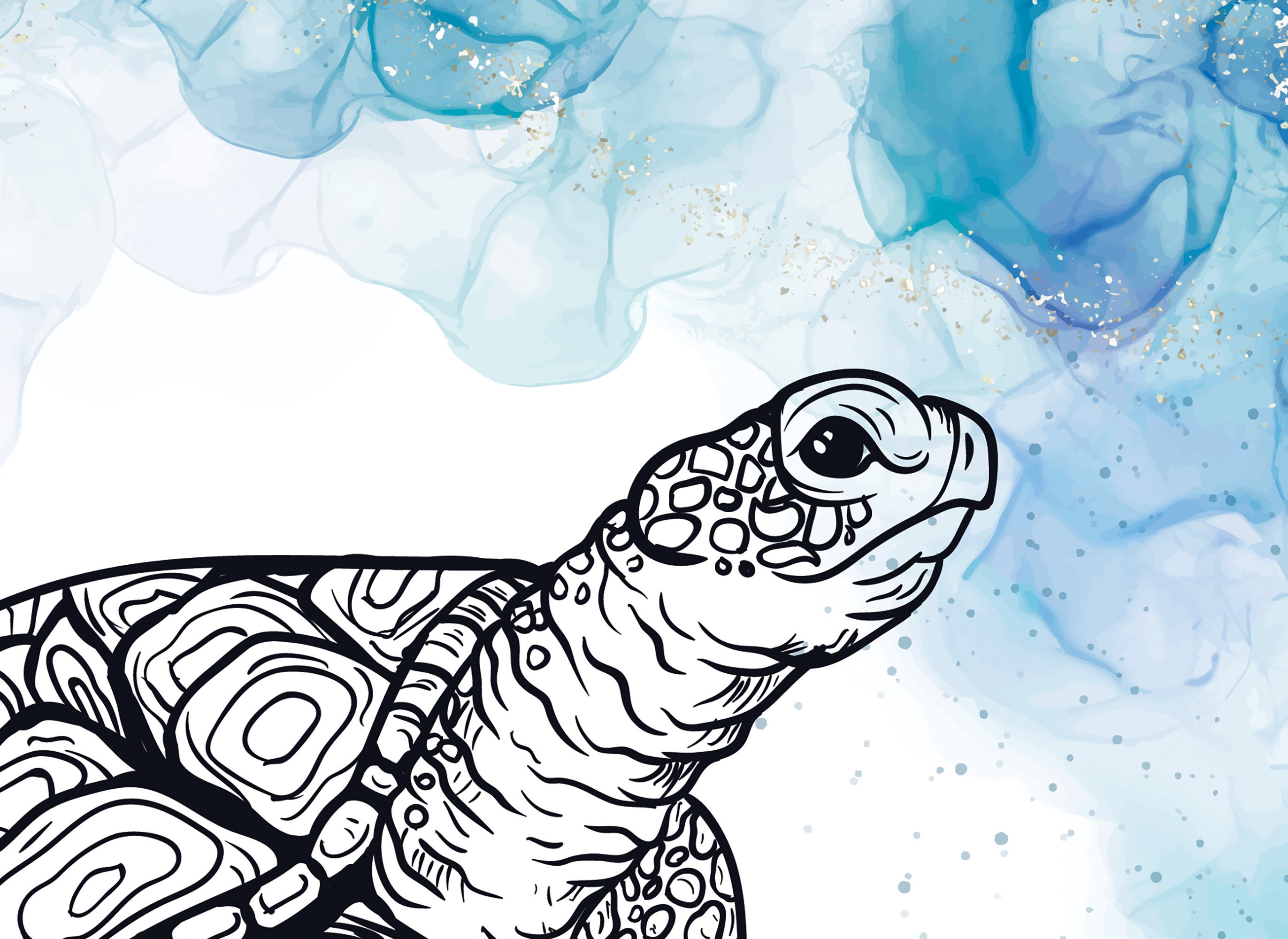 Sea Turtle Wall Art, Turtle Printable Quote, Turtle Lover Print, Sea ...