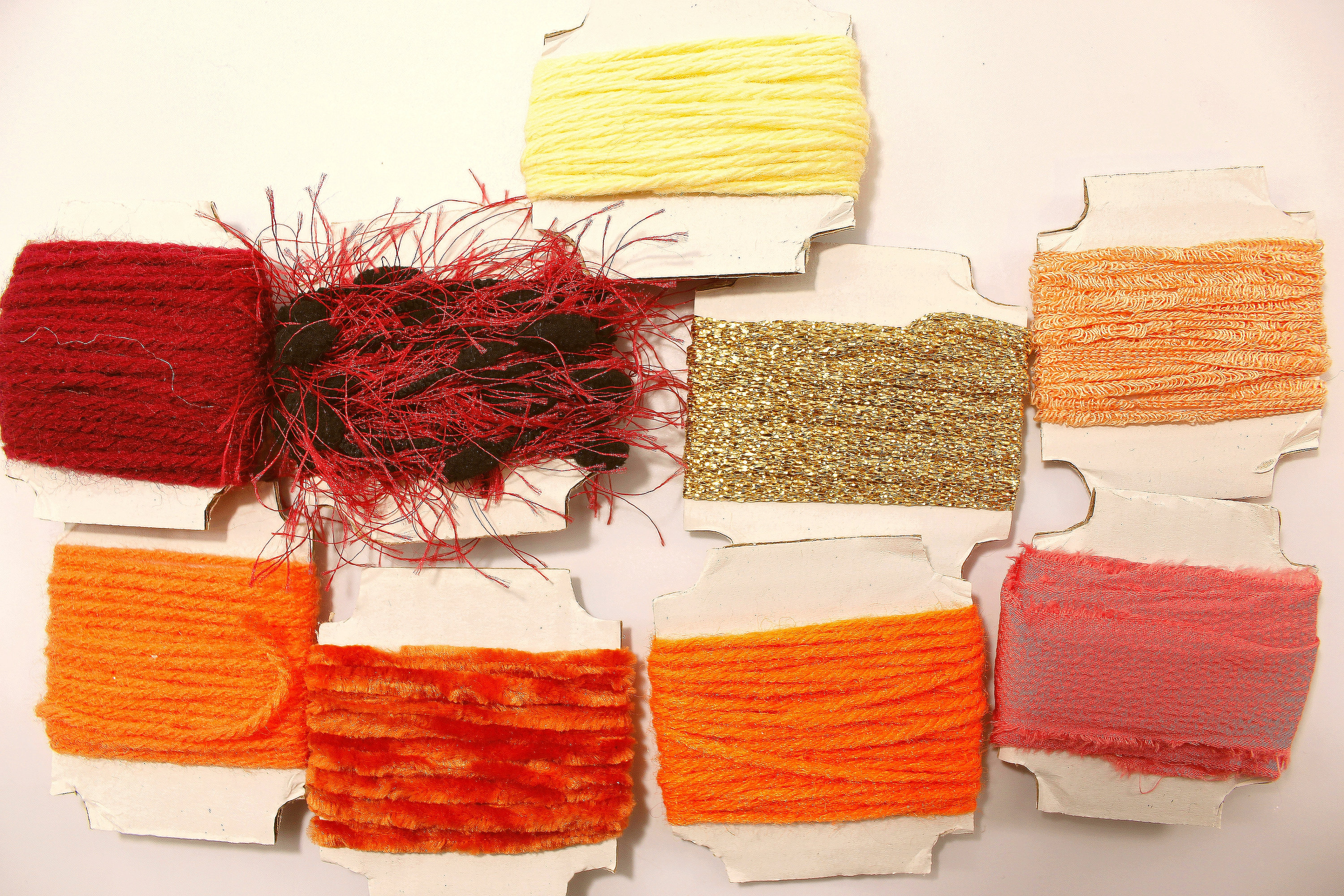 Orange Red Thread Wool Thread Thread Set Thread Collection - Etsy