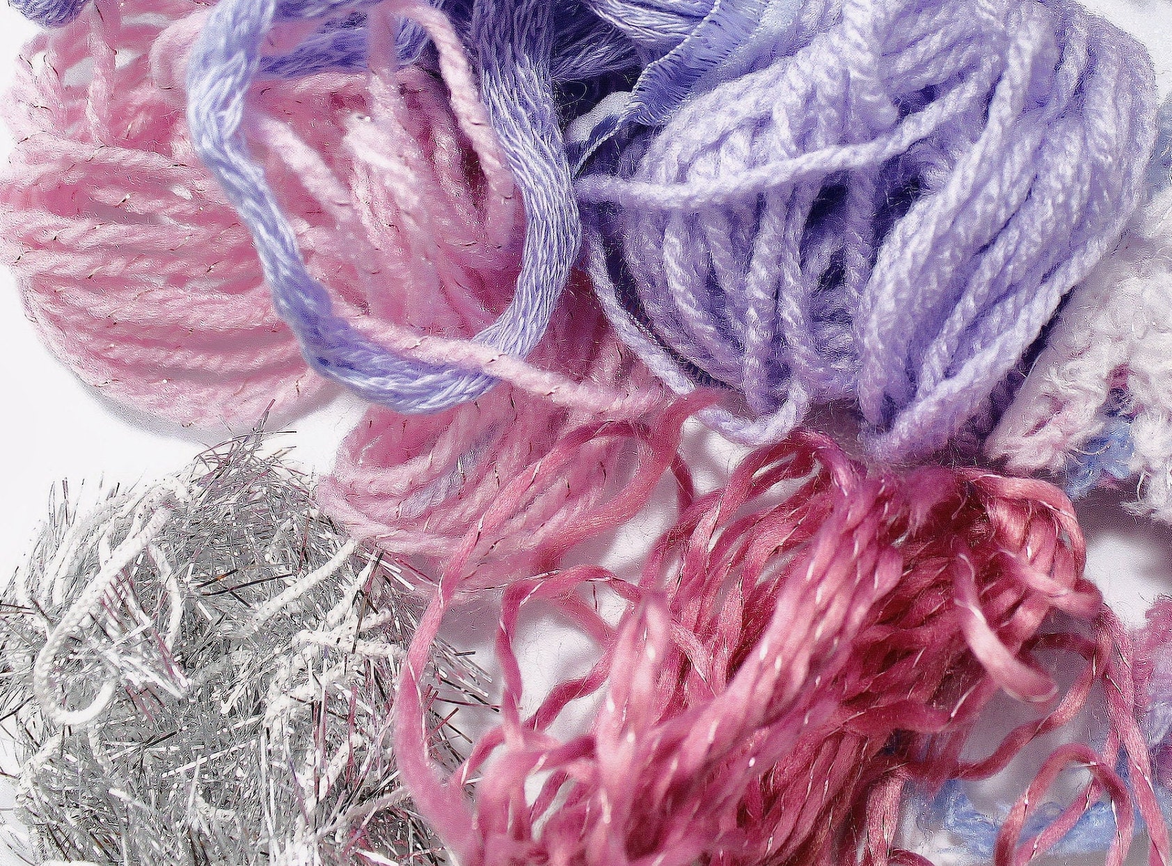 Embroidery Threads, Embroidery Threads, Art Threads, Violet Mixed ...