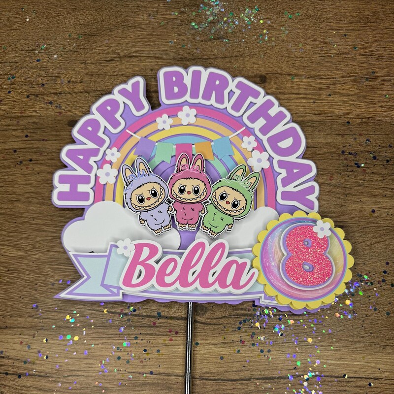 Labubu Cake Toppers - Etsy