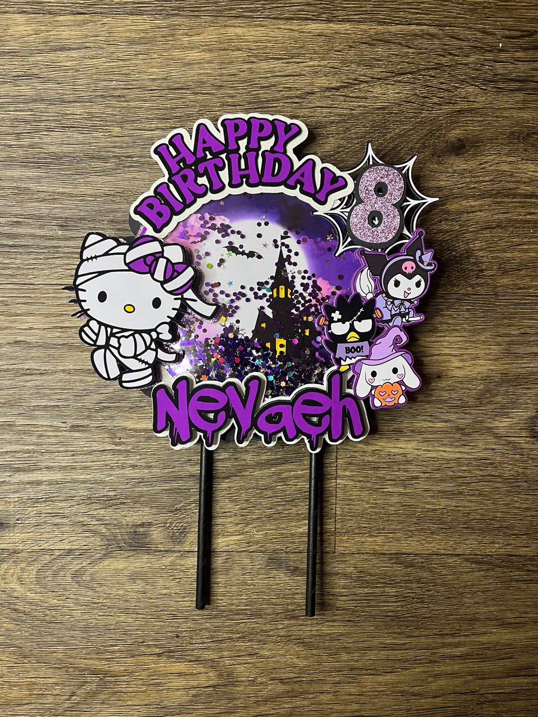 Kitty Cake Topper Hello Cake Topper Kitty Birthday Ideas - Etsy