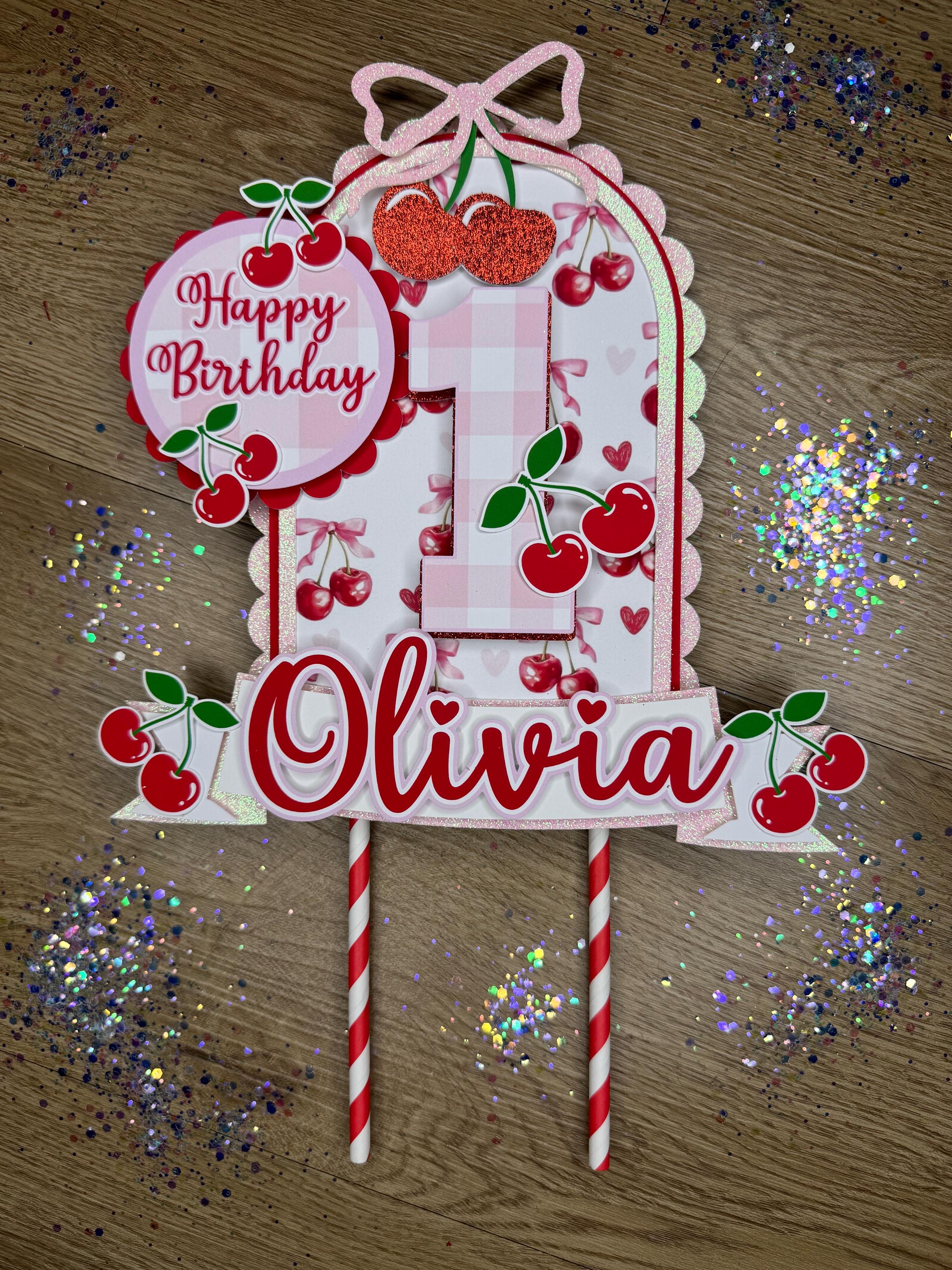She’s the Cherry on Top Cake Topper , Cherry Cake Topper , Cherry and ...