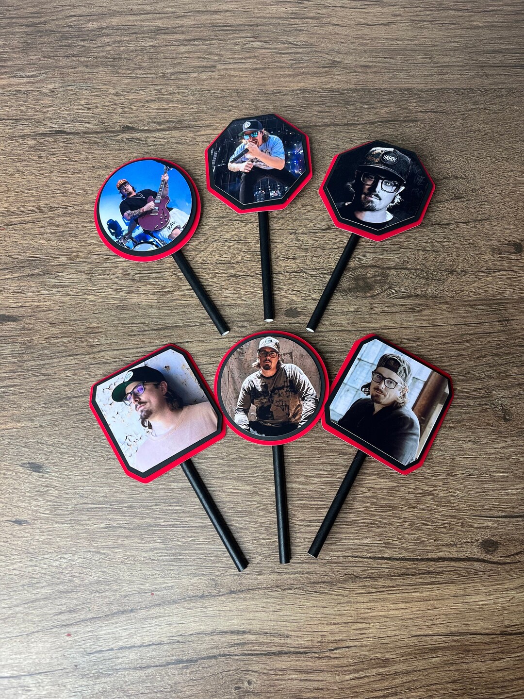 Country Singer Cupcake Toppers , Country Music , Har…dyy Birthday ...