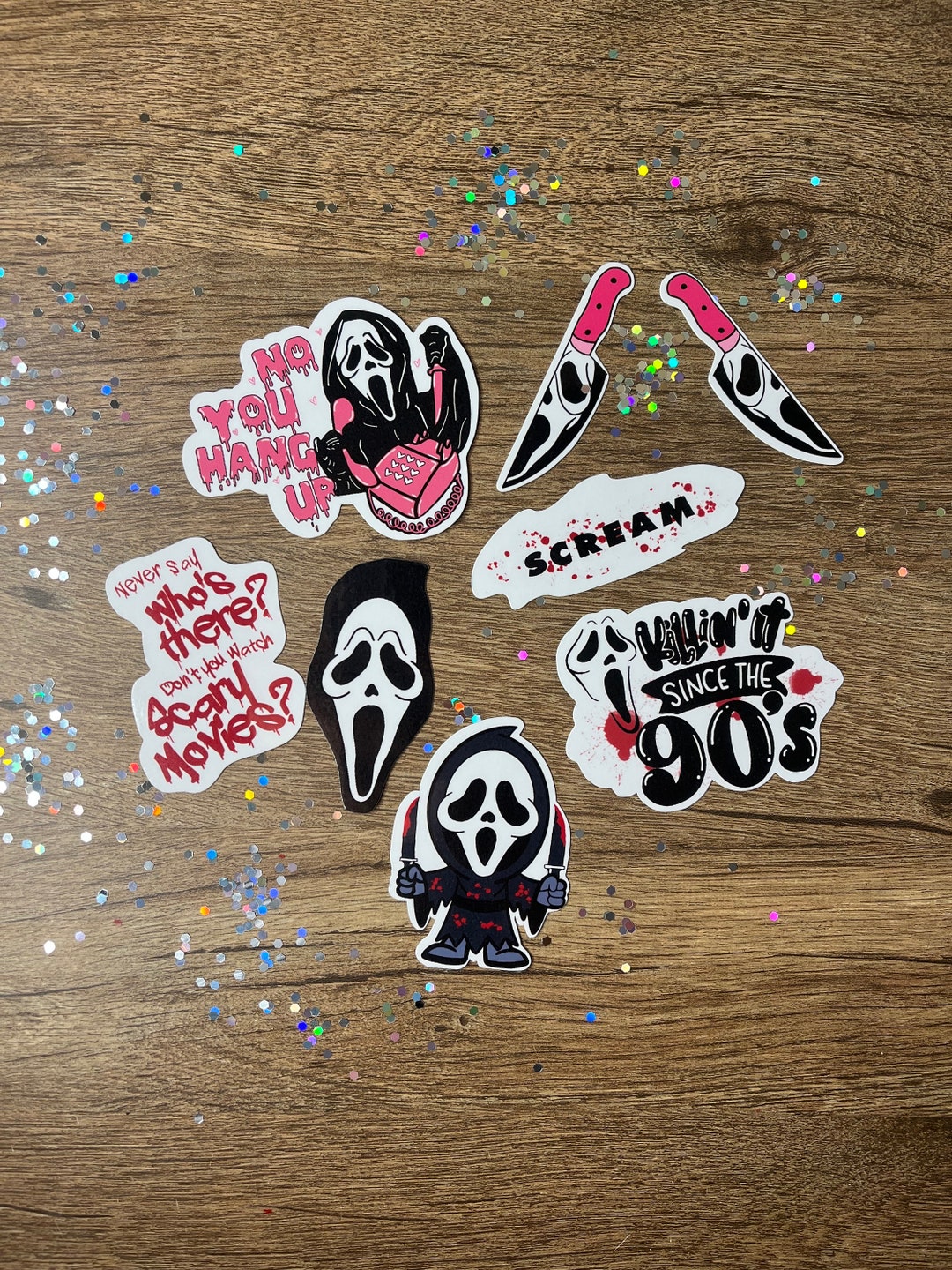 Ghost Face Sticker Pack Ghost Face Scream Movie Stickers Etsy