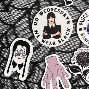 Wednesday Sticker Pack , Addams , Wednesday Stickers , Halloween ...