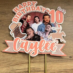 Country Singer Cake Topper , Country Birthday Ideas , Country Party ...