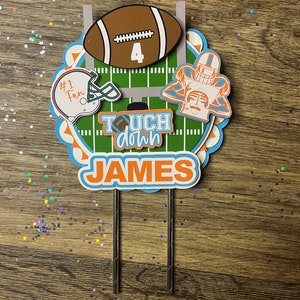 Football Theme Cake Topper , Football Cake Ideas , Football Birthday ...