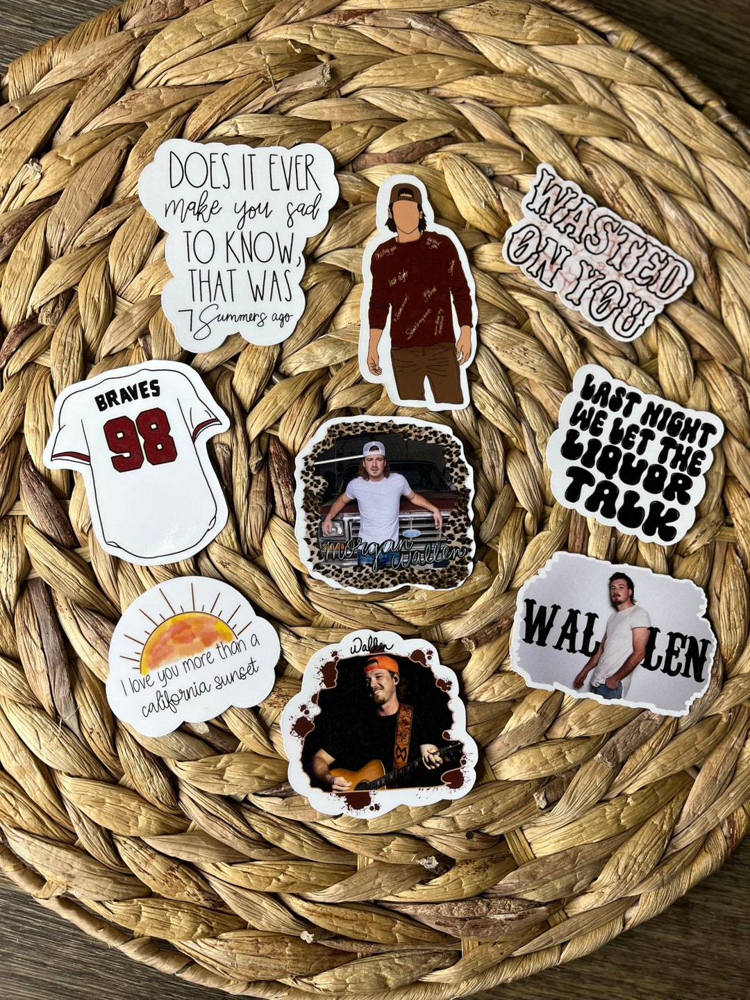 Morgan Sticker Pack , Wallen , Wallen Stickers , Country Music Stickers ...