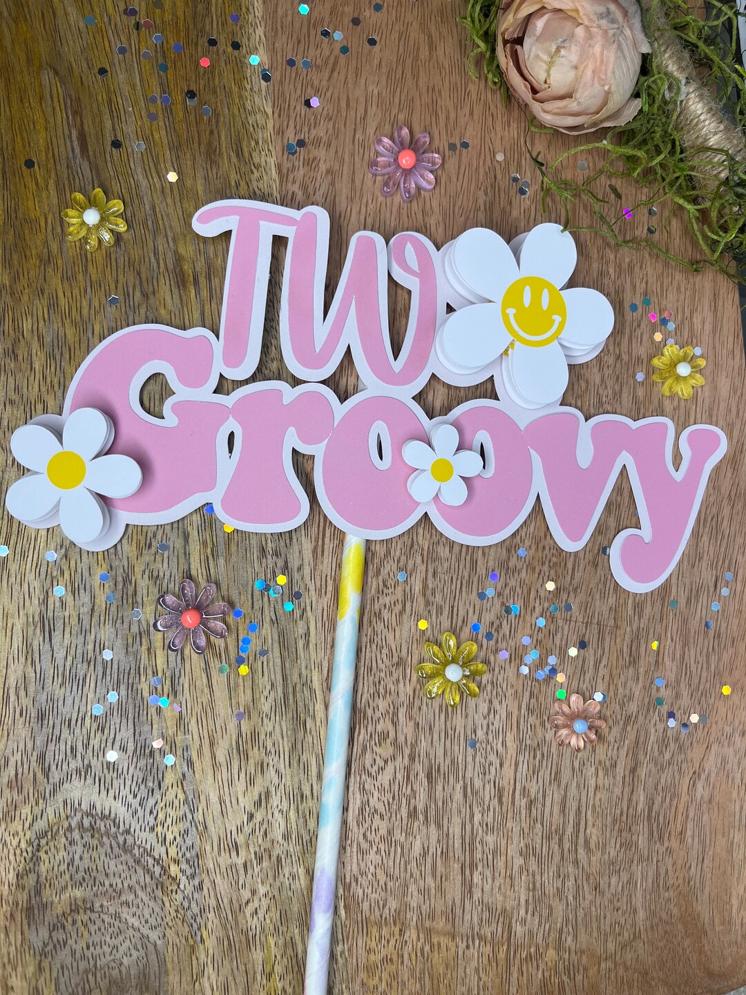 Two Groovy Cake Topper , Two Groovy , Two Groovy Cake , Two Groovy ...