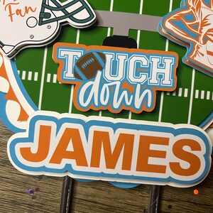 Football Theme Cake Topper , Football Cake Ideas , Football Birthday ...