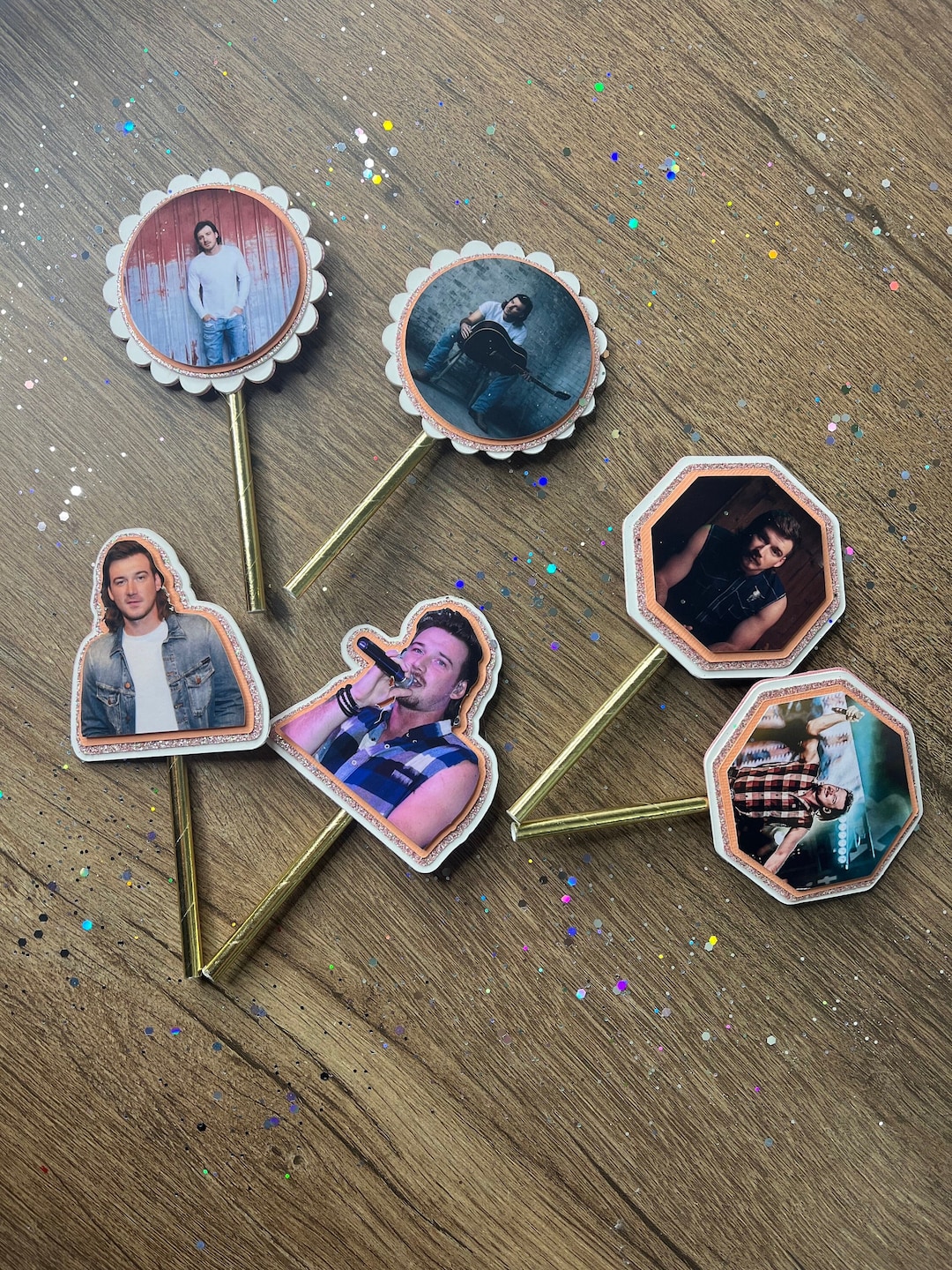 Country Singer Cupcake Toppers , Country Music , Country Singer ...