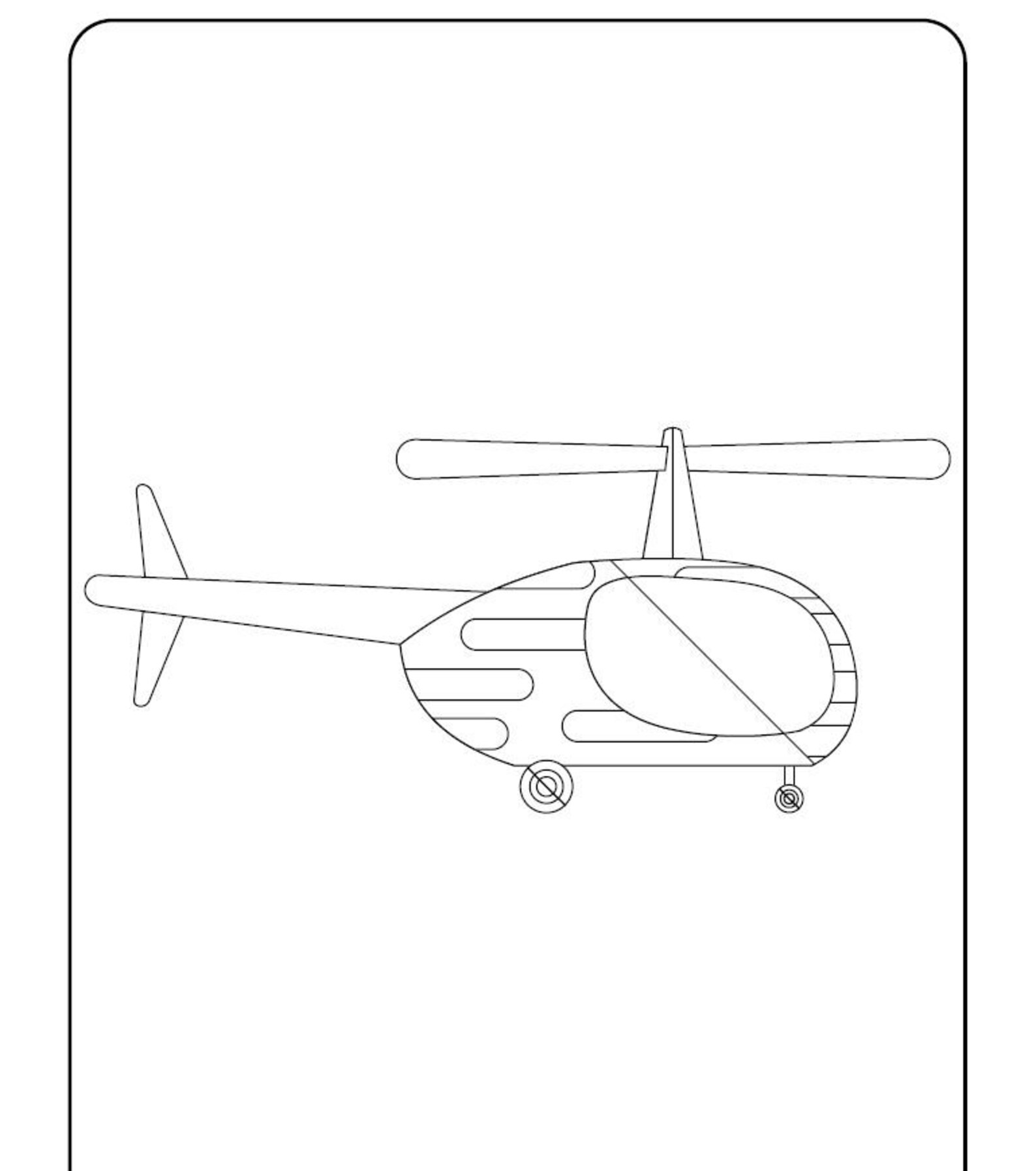 30 Fun and Cute Airplane Helicopter Coloring Pages for Kids - Etsy