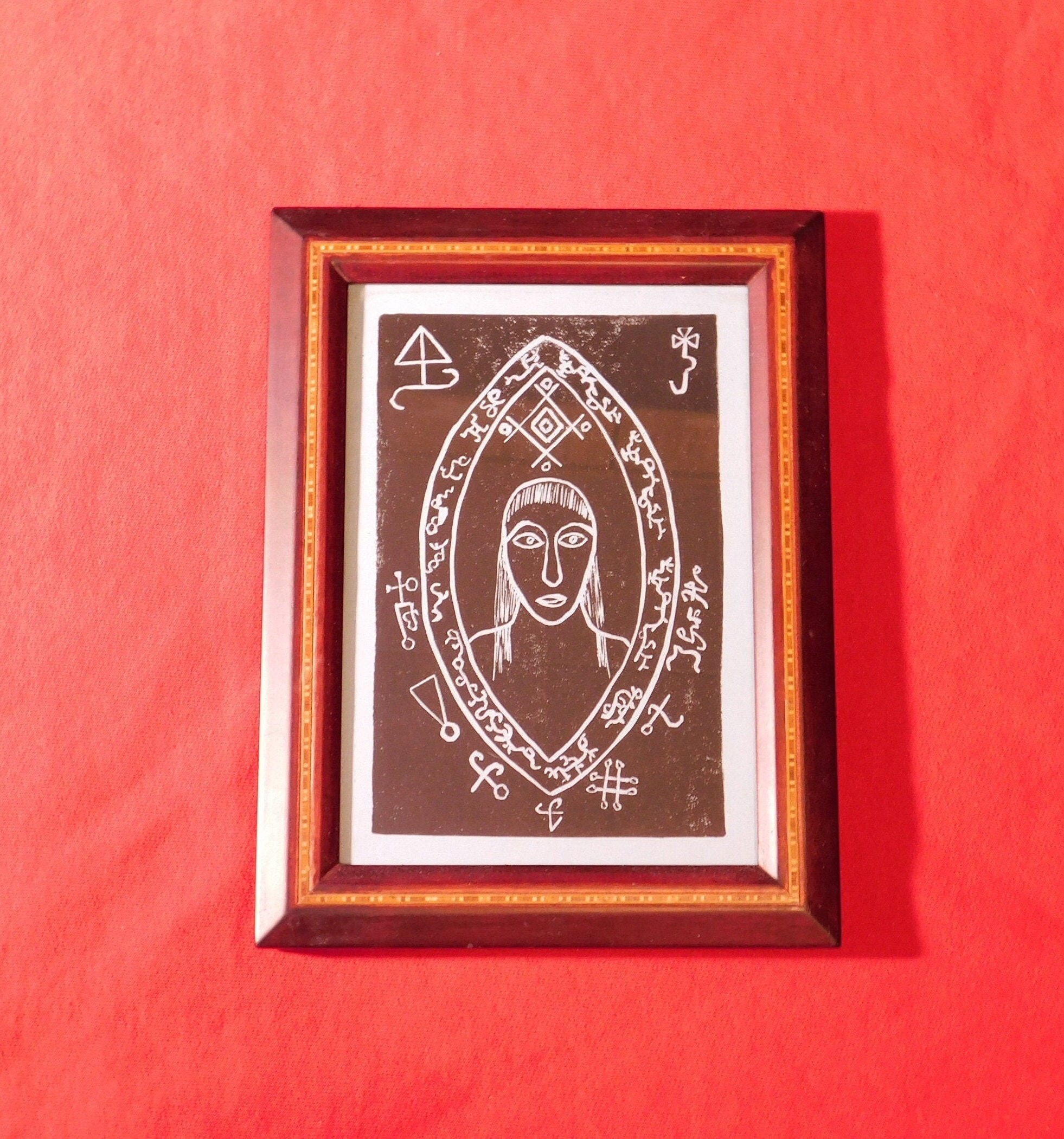 Hecate Queen of Elphame Linocut Art Print - Etsy